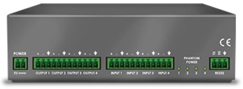 Stewart Audio - DSP - 4 input x 4 output Digital Matrix Processor, 1/3 rack space, Rack ...